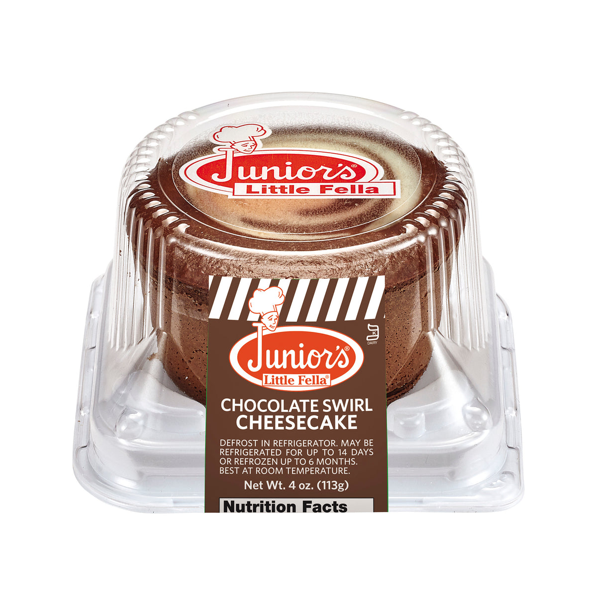 CHOCOLATE SWIRL LITTLE FELLAS CHEESECAKE – Daniel Foods Corp