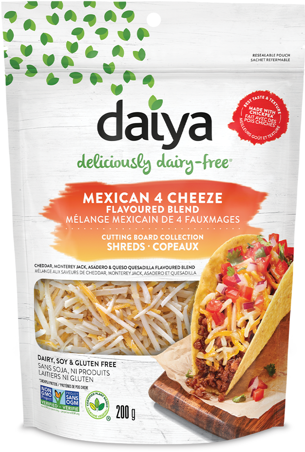 DAIYA SHRED MEXICAN 4 CHEESE – Daniel Foods Corp
